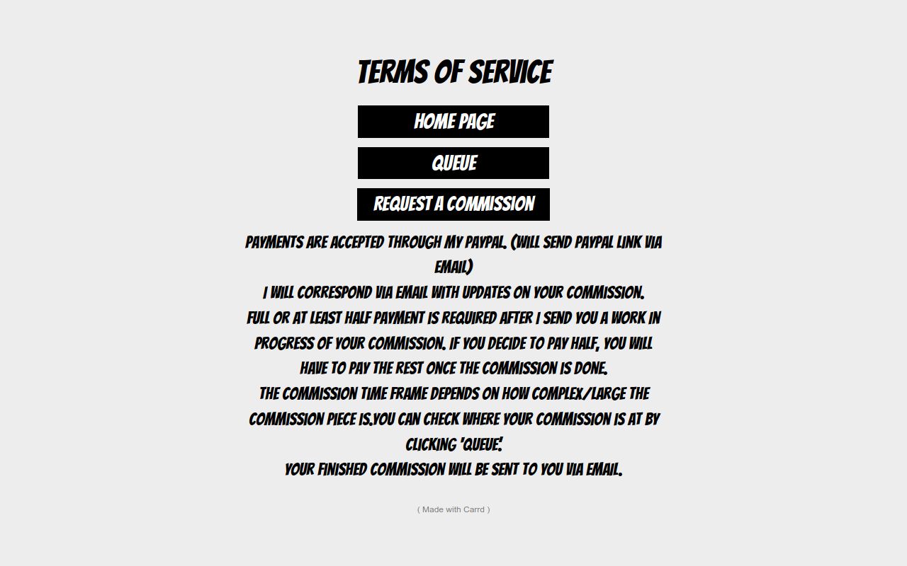 Terms Of Service